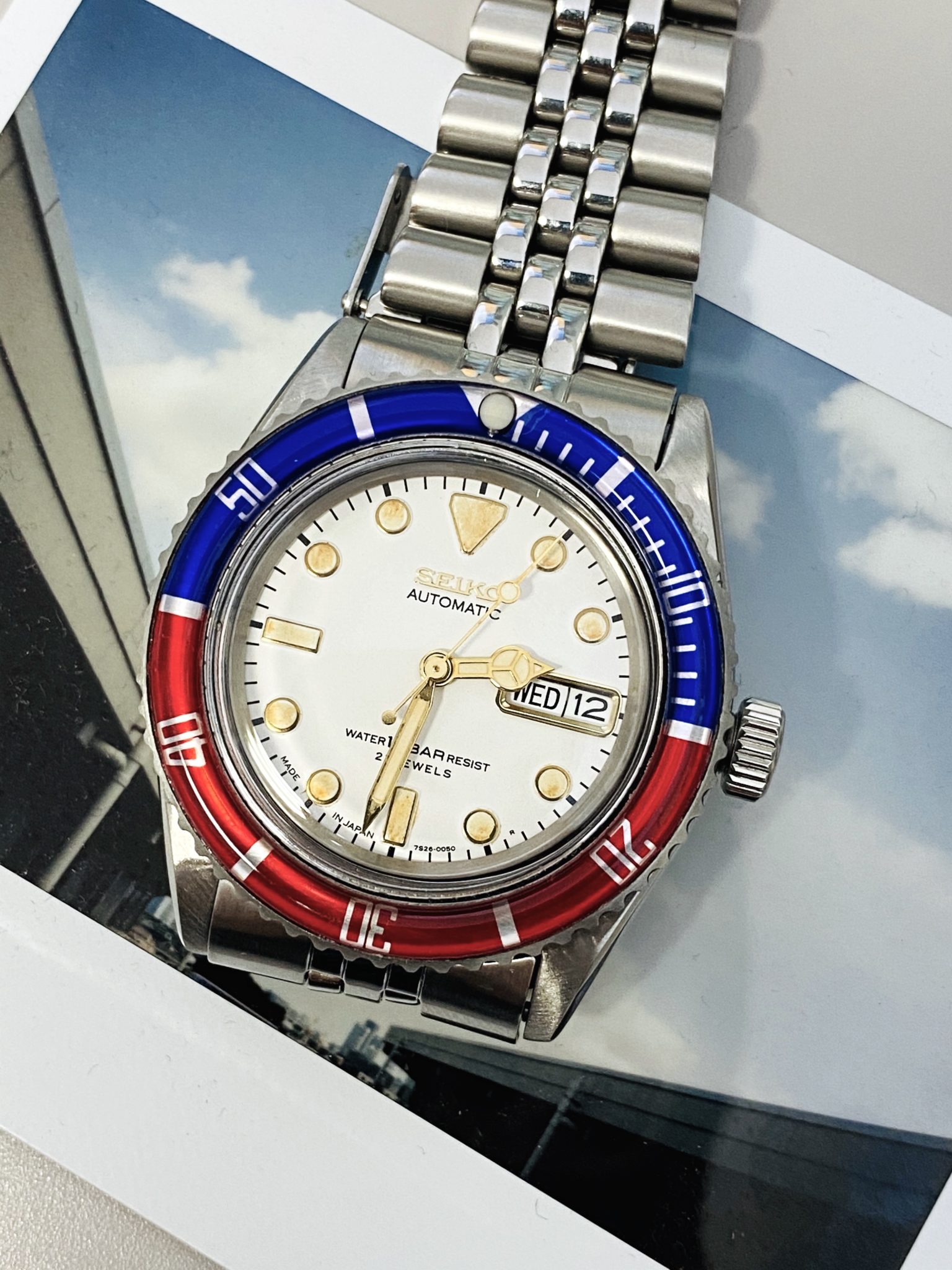 SKX031 6542 mod. (Rolex 6542 albino Homage) - SEIKO 5 .club