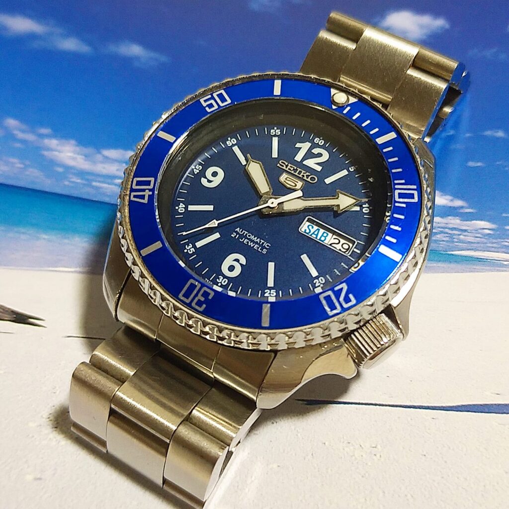 Blue Sub - SEIKO 5 .club